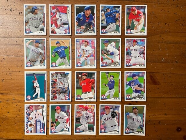 2014 Topps Texas Rangers Team Set ( ALL 20 CARDS) Factory Set | eBay