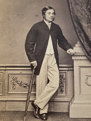 Victorian Era 1800s Dapper Man w Umbrella CDV Photo LONDON Carte de ...