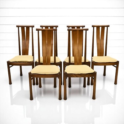 6 Ercol Saville Dining Chairs Golden Dawn Trumpet Legs GD #927 FREE UK ...