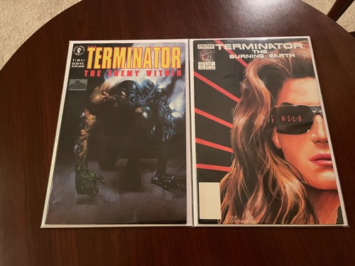 Terminator Enemy Within #1 (Dark Horse 1991) Terminator Burning Earth ...
