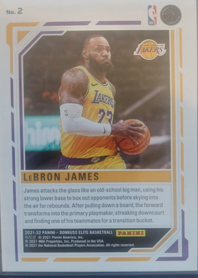 lebron james primary colors donruss 2021 #2 standard | eBay