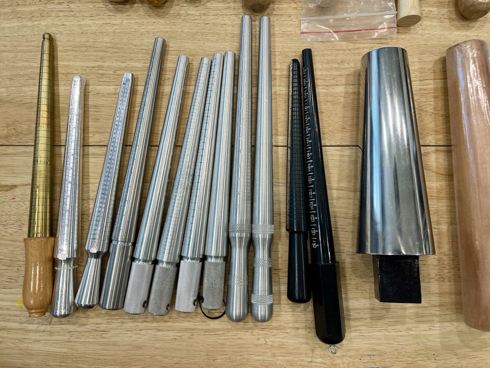 Jewelry Making Tools Lot, Hammers - Steel, Wood, & Ring Mandrels | eBay