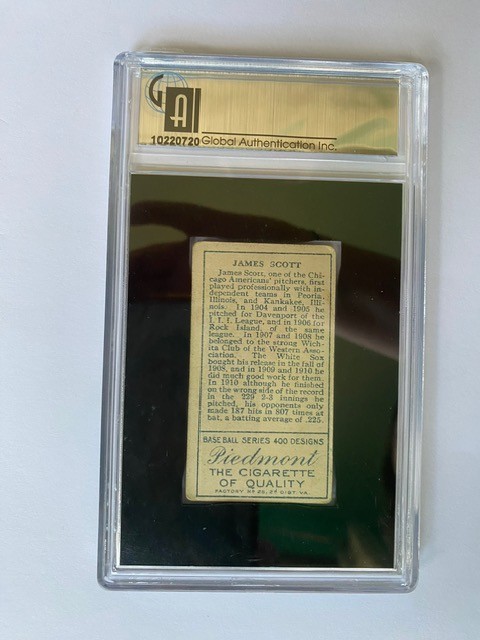 1911 T205 Piedmont James Scott Chicago White Sox VG 3 | eBay
