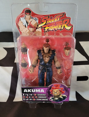 Akuma RED Hair BLUE / BLACK Round 4 2005 STREET FIGHTER SOTA Toys NEW ...