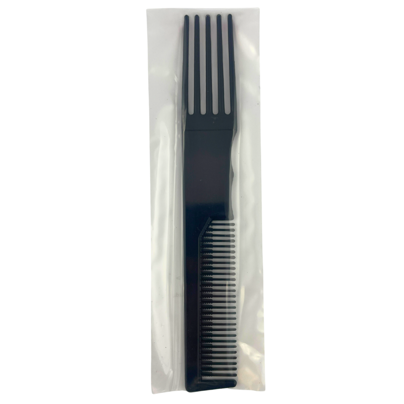 Black Lift Comb Professional Salon Style Dual Comb with Pick and Fine ...