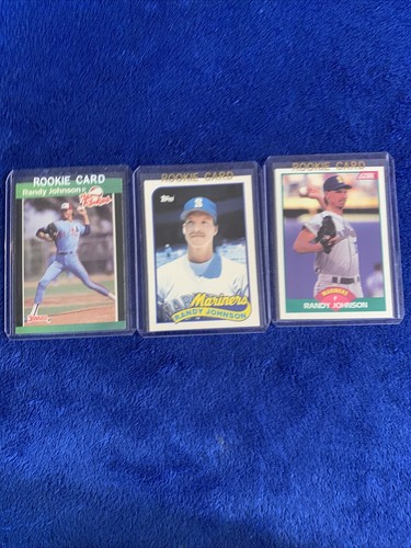 1989 Topps Traded Randy Johnson Rc + ‘89 donruss the rookies + ‘89 ...