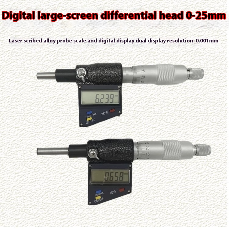 Digital Micrometer Head High Accuracy Cemented Carbide Electric Meter ...