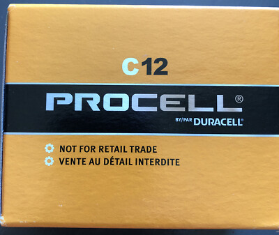 Duracell C12 Procell Professional Alkaline Battery - 12 Pieces ...