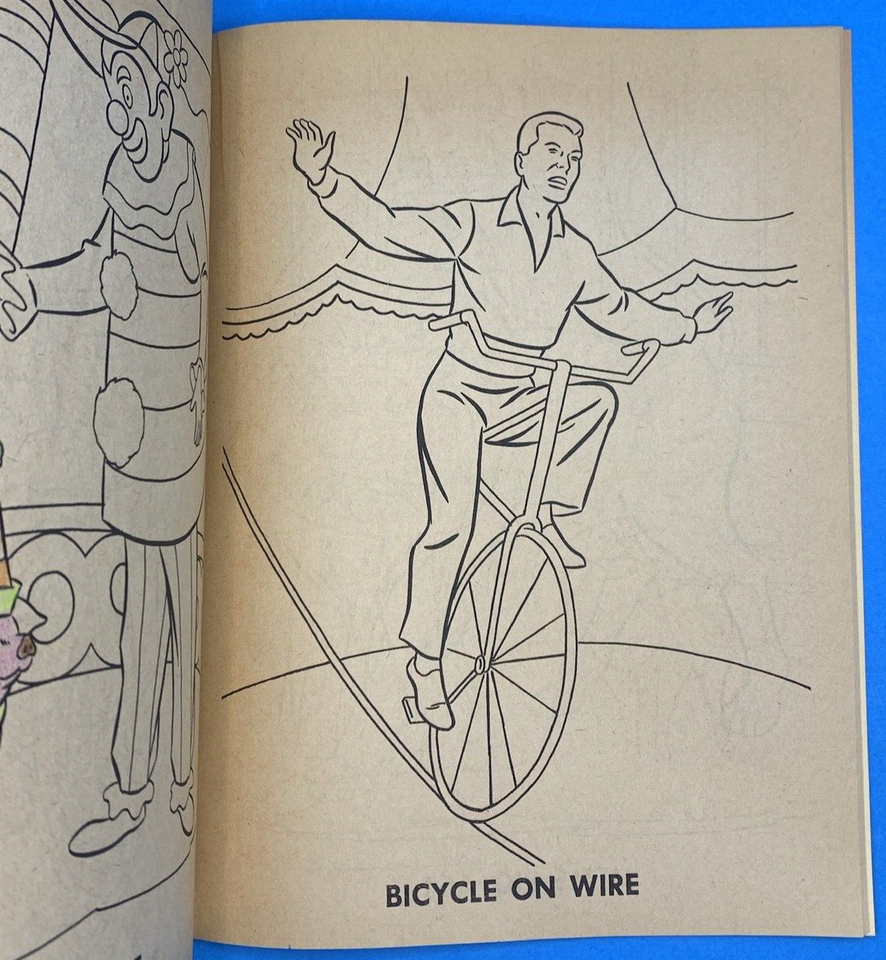 Coloring Book Color Circus Clowns Animals Playmore 1973 Vintage | eBay