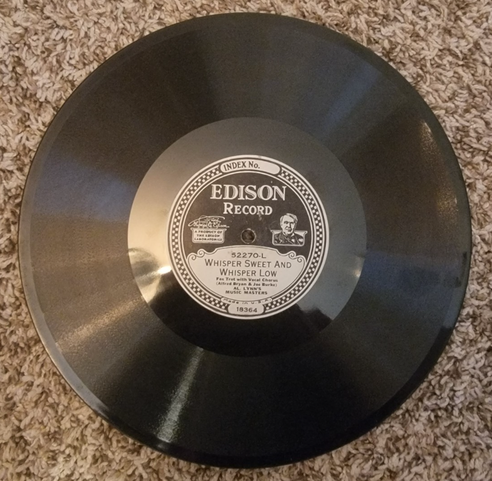 Edison Diamond Disc-52270 ELECTRIC Lauretta/Whisper Sweet and Whisper ...