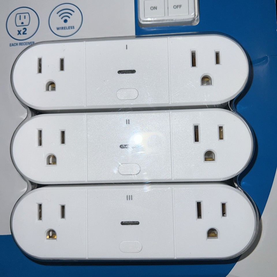 Utilitech Indoor 3-Piece Wireless Outlets with Remote Control - New NIB ...