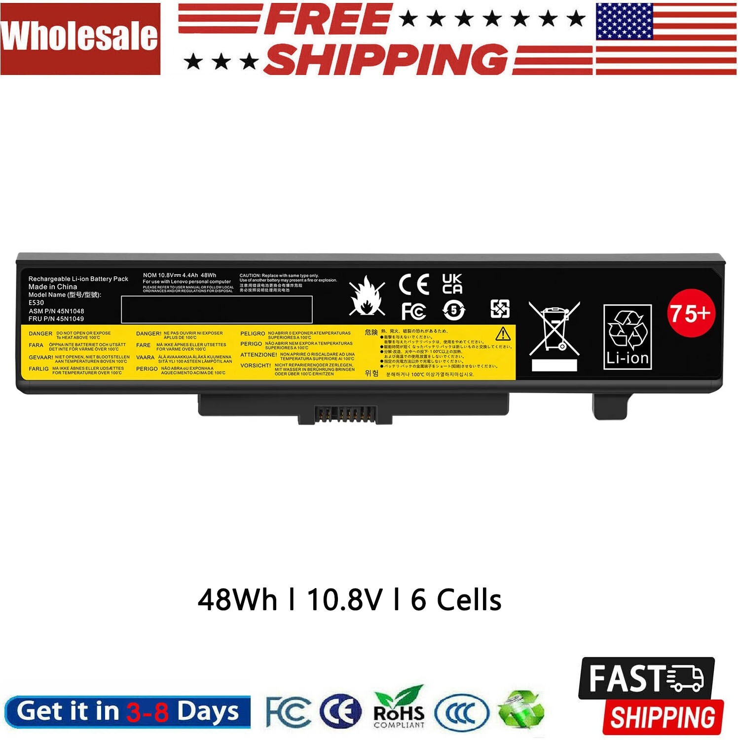 For Lenovo ThinkPad E Series E430 E431 E531 E535 E540 E545 E530C B590 ...