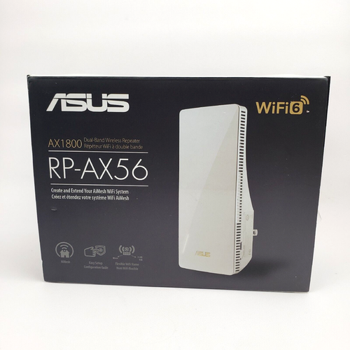 ASUS RP-AX56 Dual Band WiFi 6 AiMesh Repeater & Range Extender With Box ...