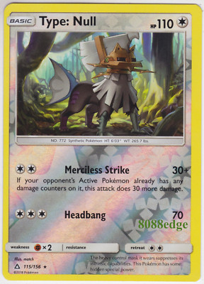 POKEMON "TYPE: NULL" #115/156 REVERSE HOLO RARE CARD - NEVER BEEN ...