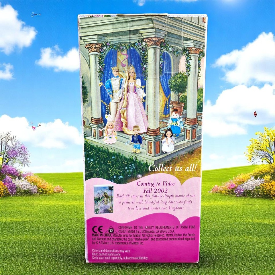 VTG Barbie Rapunzel Kelly Club Tommy as Petal Princess Doll Mattel ...