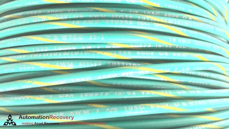 ANIXTER-WIRE AND CABLE GROUP 1816B1015-GRN/YE - 1000, NEW #318587 | eBay