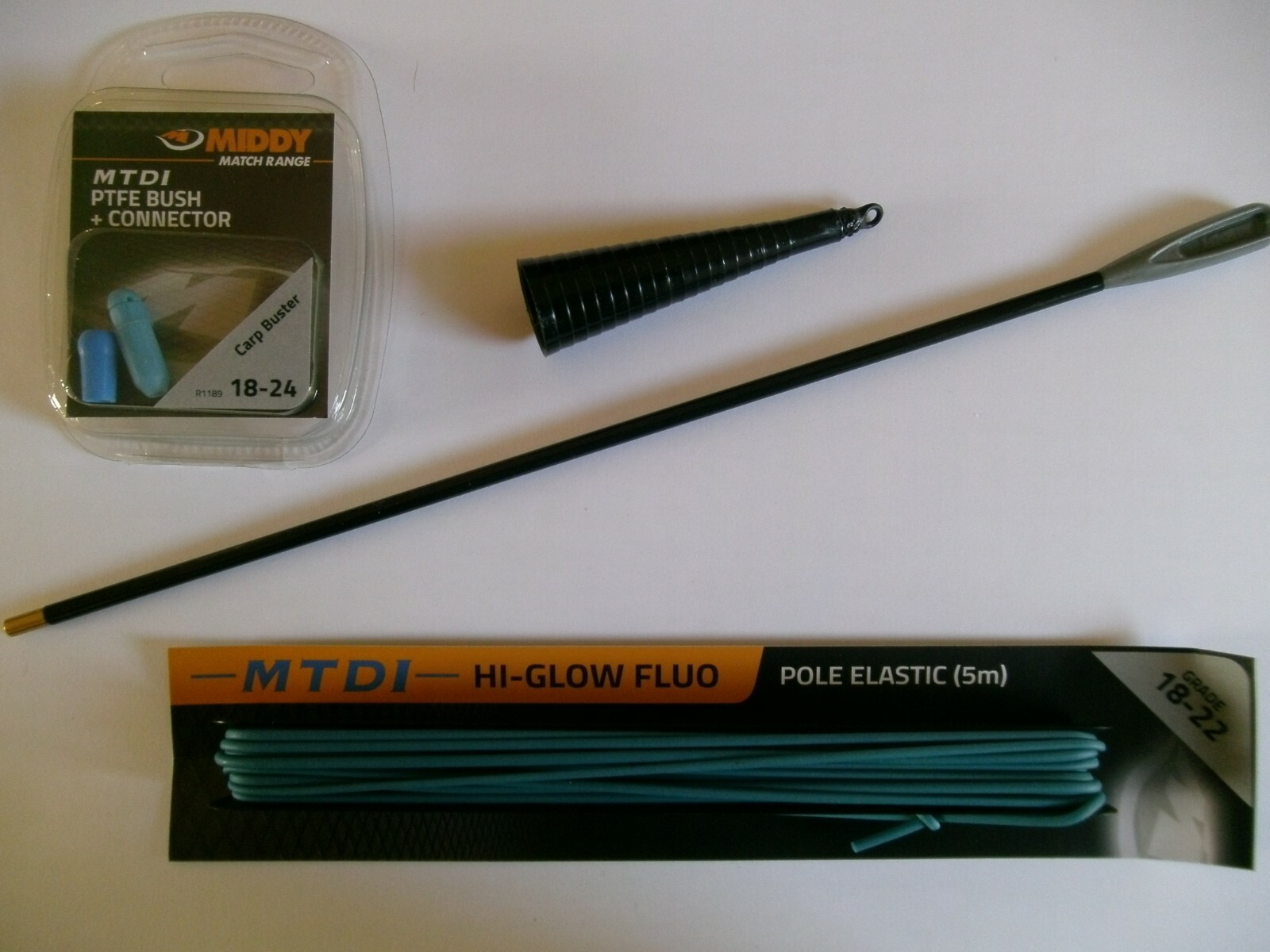 MIDDY MTDI POLE ELASTIC WITH PTFE /CONNECTOR/ BUNG 6 x SIZES ...