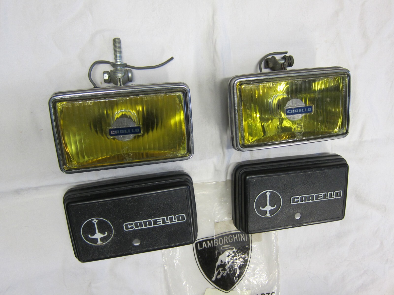 Lamborghini Countach Fog lights lamps JOD Carello with plastic Covers ...