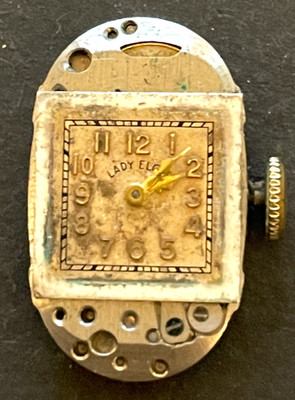 Vintage 1938 Lady Elgin 535 Women's Watch Movement Ladies Good Balance ...