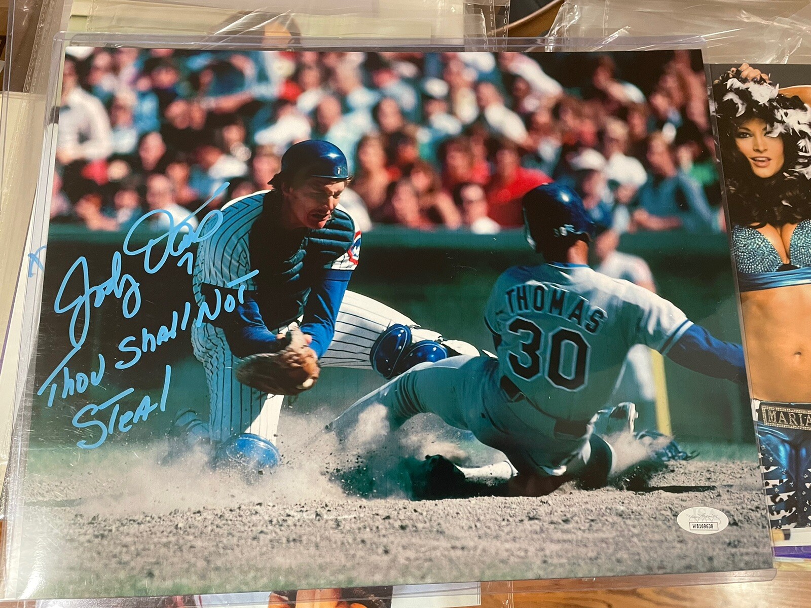 JODY DAVIS CUBS SIGNED AUTOGRAPHED 11x14 PHOTO W/ JSA And Inscription ...