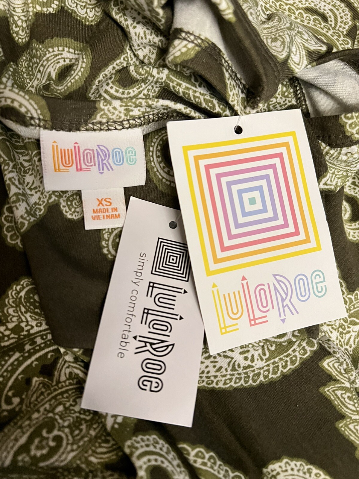 Lularoe Nicki Dress Size XS Paisley Pattern New With Tags | eBay