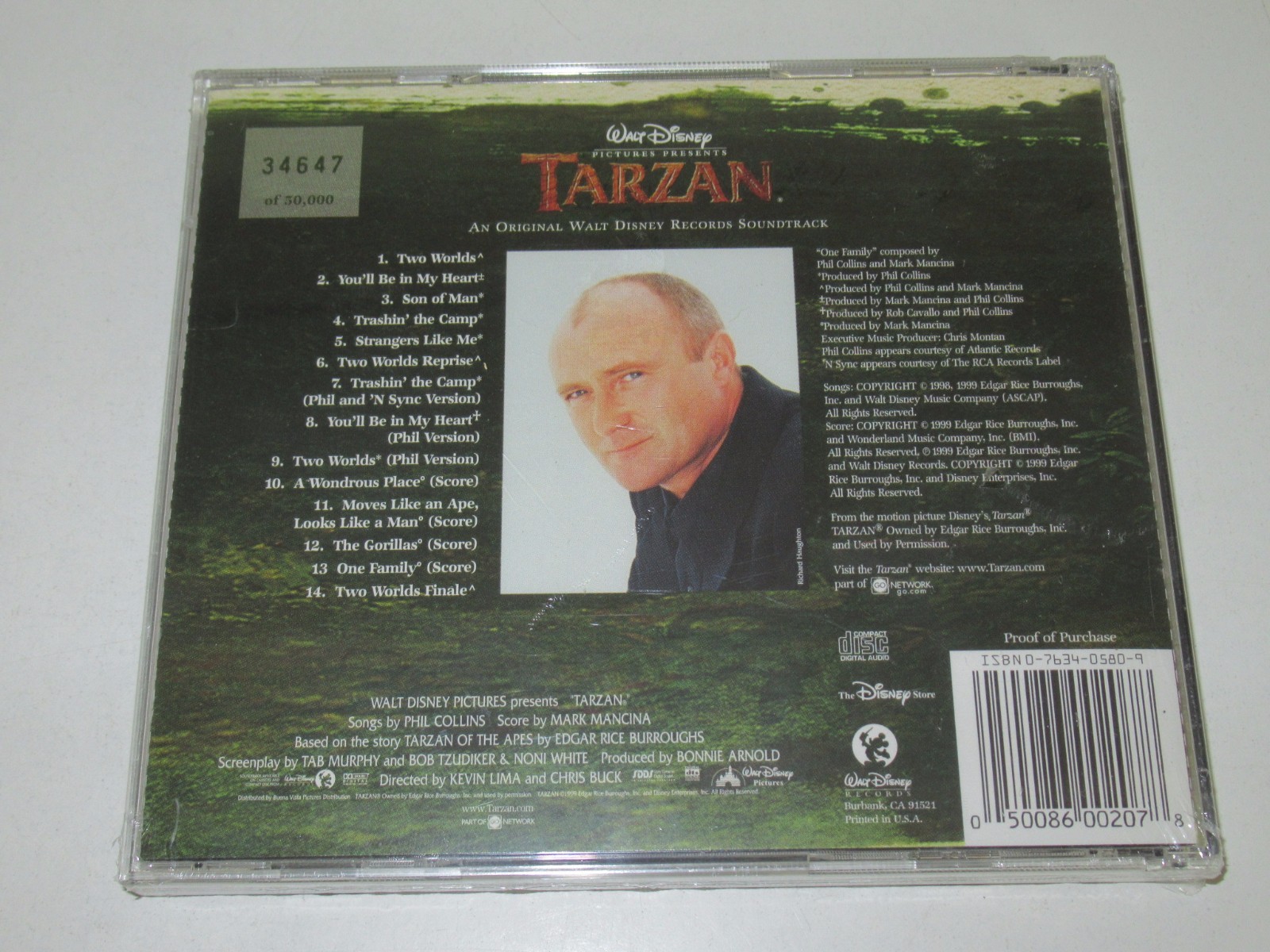 MARK MANCINA, PHIL COLLINS/TARZAN - SOUNDTRACK(WALT DISNEY 60020-7) CD ...