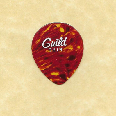 Guild guitar pick thin gauge vintage rounded teardrop shape | eBay