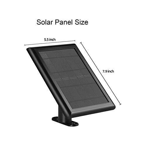 2.4W Solar Panel Compatible w/ Ring Spotlight, Ring Stick Up, Reolink ...