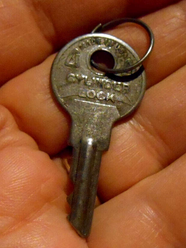 Vintage Old Antique Fraim USA Cylinder Lock Padlock Steel Key # 440 | eBay