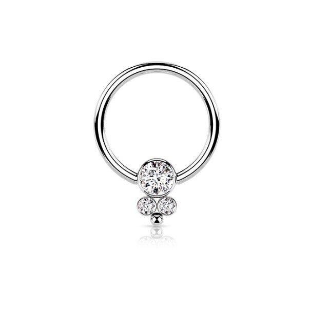 Captive Ball Ring - Cartilage Lip Tragus Top Upper Ear Earring Nipple ...