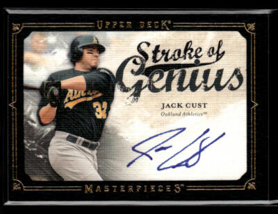 2008 UD Masterpieces Stroke of Genius Signatures #JC Jack Cust | eBay