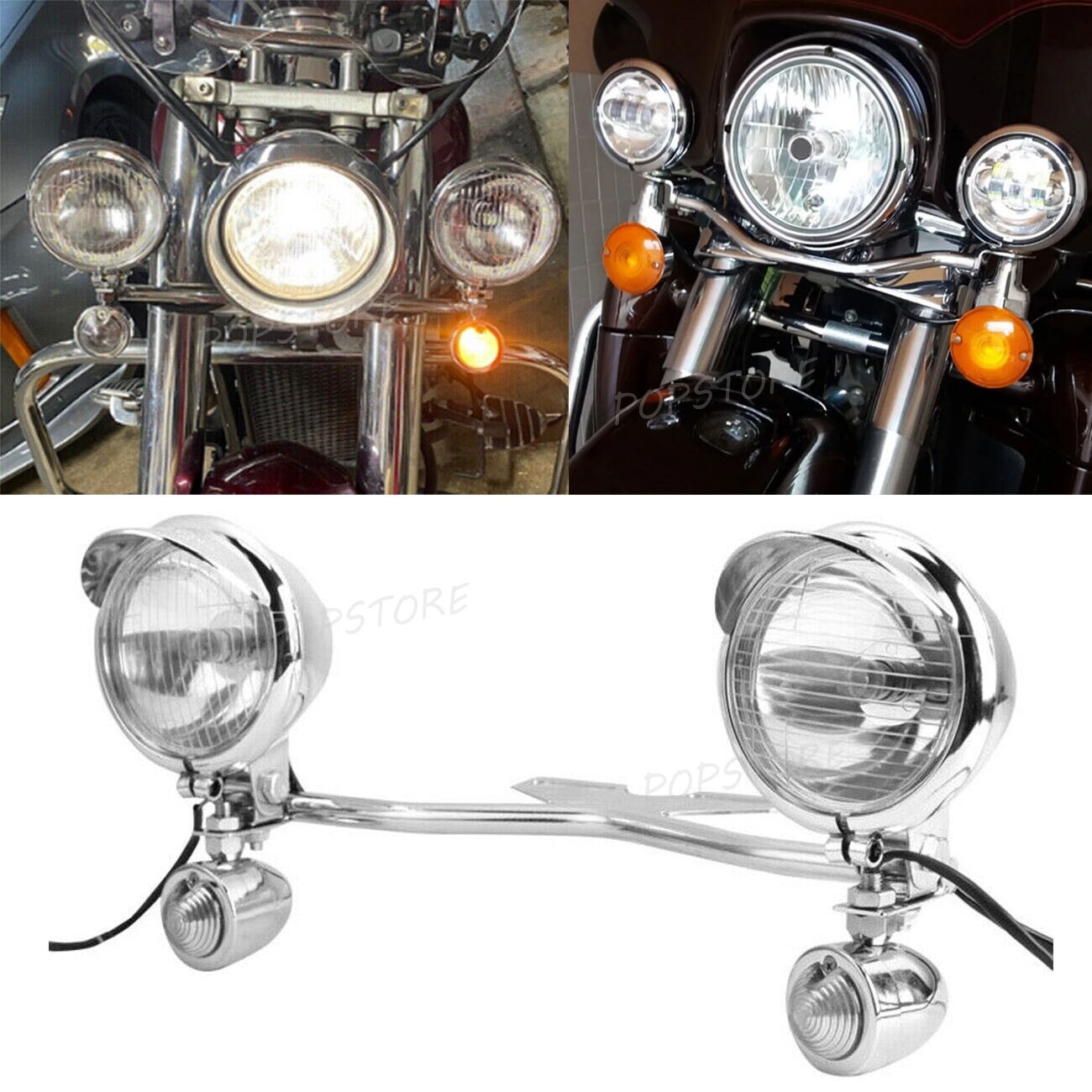 Passing Light Bar Turn Signals For Kawasaki Vulcan VN 800 1500 1600 ...