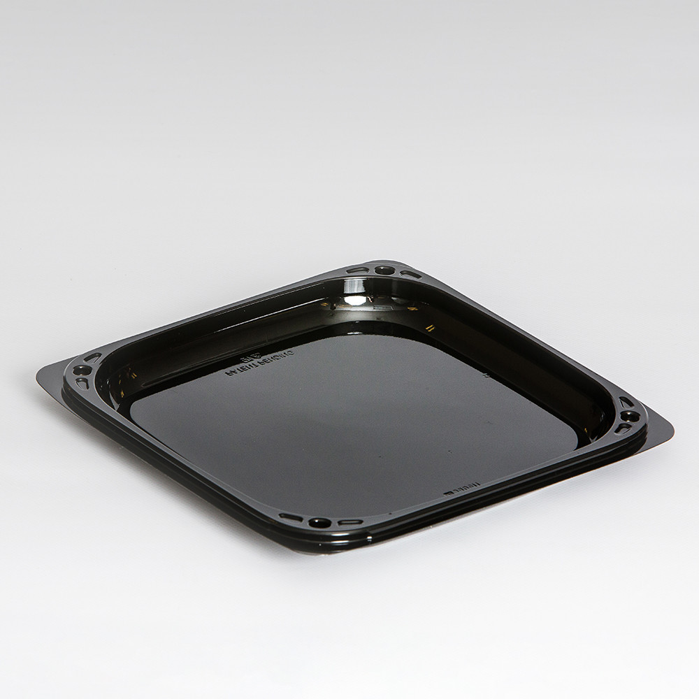 Sabert UltraStack Thermoformed Catering Tray with Lid, 11" x 11" x 3 ...