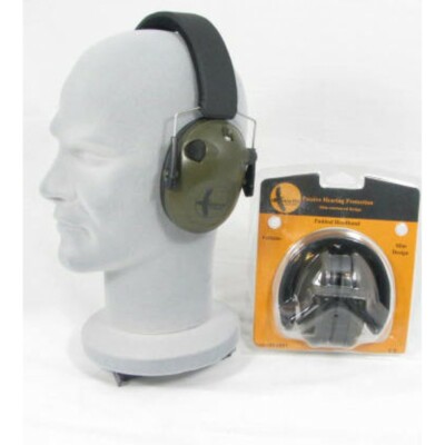 Electronic Hearing Protection Green Ear Defenders Hunting Shooting ...