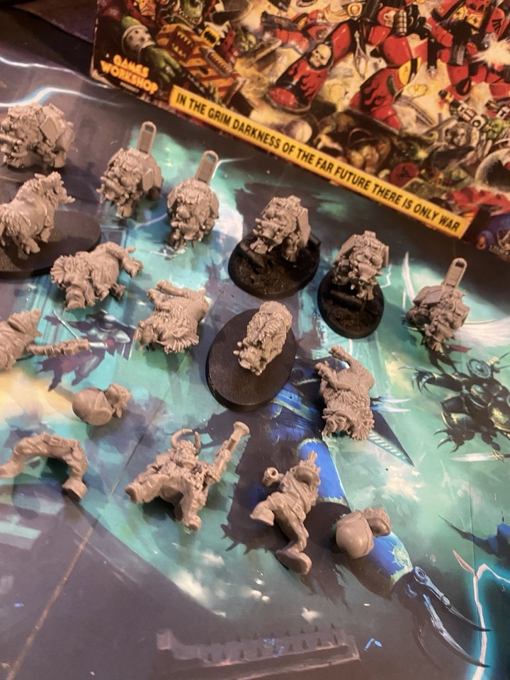 Warhammer 40K Orks 2nd edition Boar Boyz Cyber Boars Squighog Boyz x7 ...