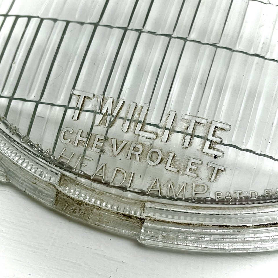Rare 1930’s Chevrolet Monogram Twilite Antique Race Car Headlight Glass ...