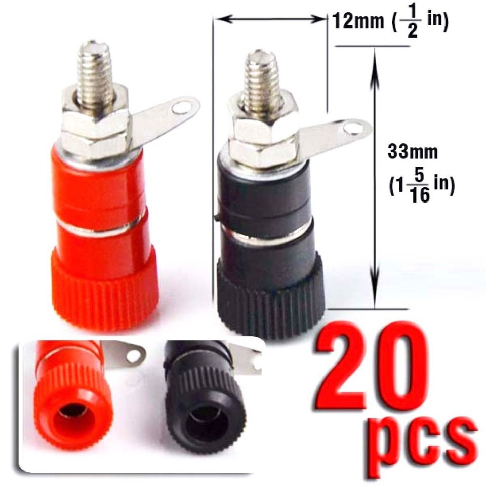 CESS Mini Binding Post Banana Plug Jack Socket Panel/Chassis Mount ...