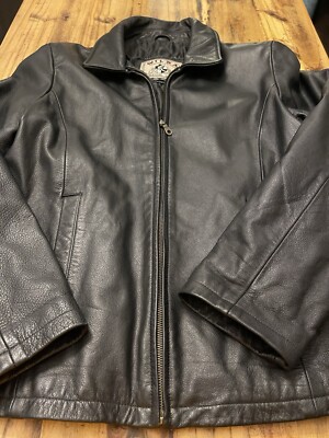 Wilda New York Women’s Size 3XL Full Zip Long Sleeve Black Leather ...