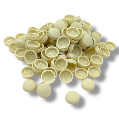 Dome Screw Cover Caps Magnolia Cream Two Piece Matt 6/8g Snap-Caps ...