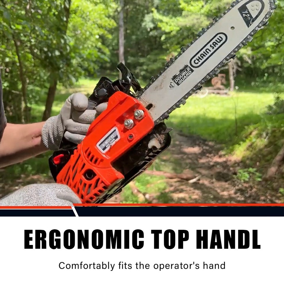 V-MODEST 2511 12 In. Compact Top Handle Gas Chainsaw 25CC 2-Stroke ...