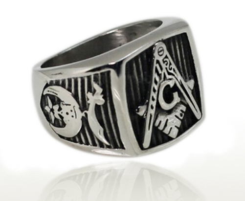 Masonic rings ebay 32nd Degree Scottish Rite and Shriner Ring - Square ...