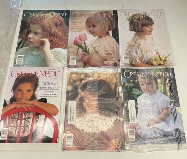 Creative Needle Magazine 1993 Patterns Crafting Smocking Embroidery ...