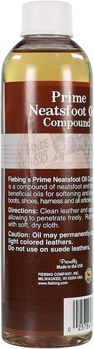 Fiebing’s Prime Neatsfoot Oil, 8 Oz. - Soften, Preserves and ...