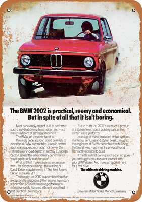 METAL SIGN - 1975 BMW 2002 - Vintage Look Reproduction | eBay