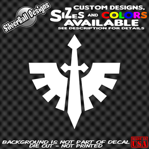 Dark Angels Badge Custom Vinyl Decal Sticker car truck window Warhammer ...