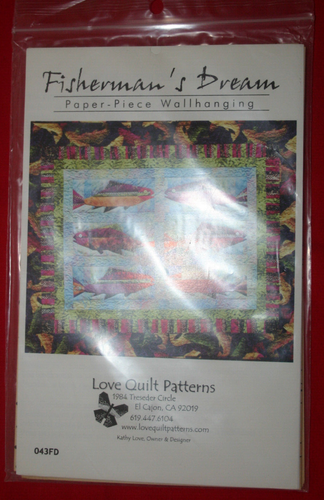 Love Quilt Patterns Fisherman’s Dream Paper-Piece Wallhanging Pattern | eBay