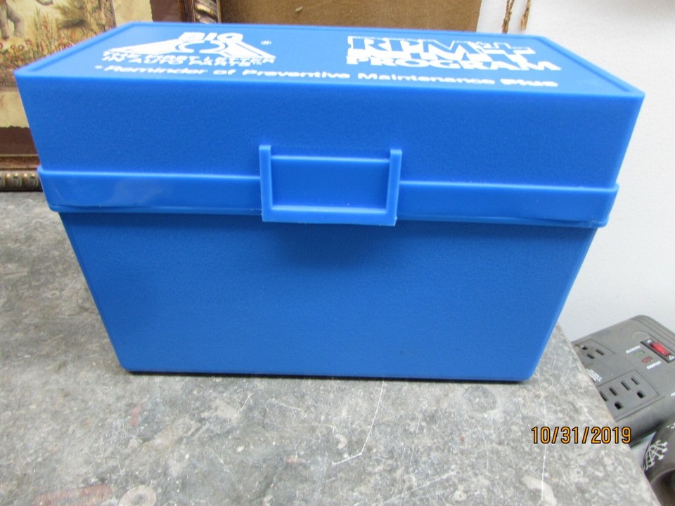 evco plastic index card box 8" x 5" cards flip top | eBay