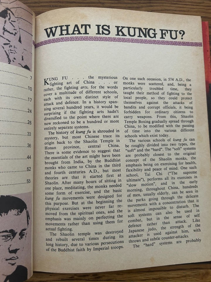 Kung-Fu TV series ANNUAL - 1974 HC Text and comic stories, DAVID ...