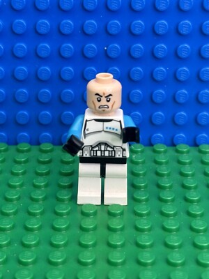 Lego Star Wars Clone Trooper Lieutenant Blue Minifigure 5001709 sw0502 ...
