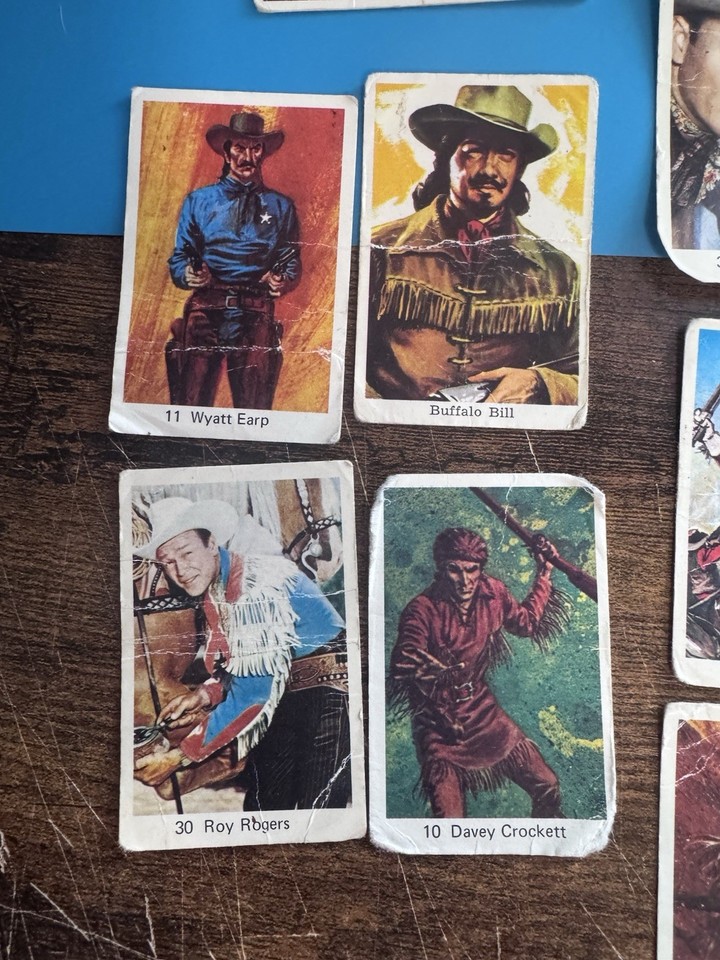 1960s+/- Dutch Gum Card Lot Western/cowboy Theme Earp Buffalo Bill John ...